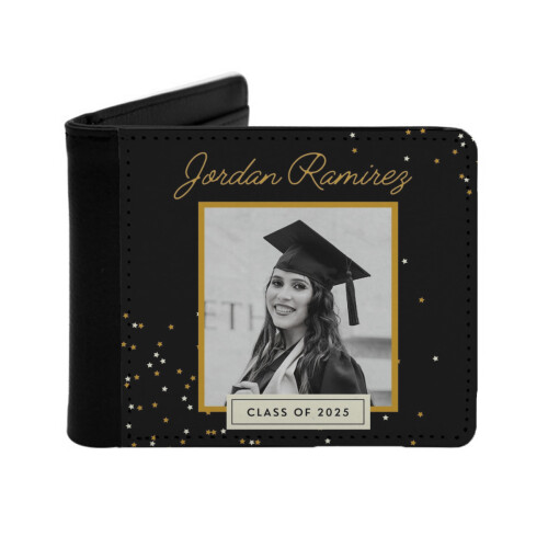 (Black Gold Contemporary & Classy Outdoor Graduation) Custom Leather ...