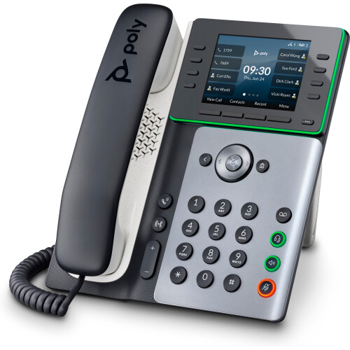 Téléphone VoIP - HP - Poly Edge E350 - 8 boutons - Bluetooth - Écran 3 ...