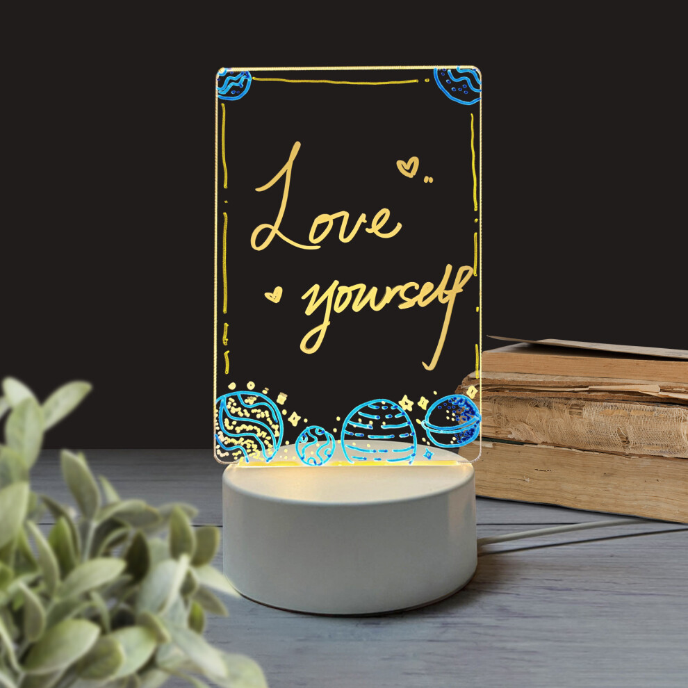 (Warm light [no switch], Vertical section) Creative DIY Message Board ...