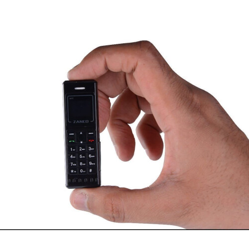 Zanco Ant Worlds Smallest Phone with Bluetooth (Black) Mini Phone Voice ...