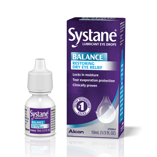 Systane Balance Eye Drops 10ml for Dry Eyes, Lubrication, Soothing ...