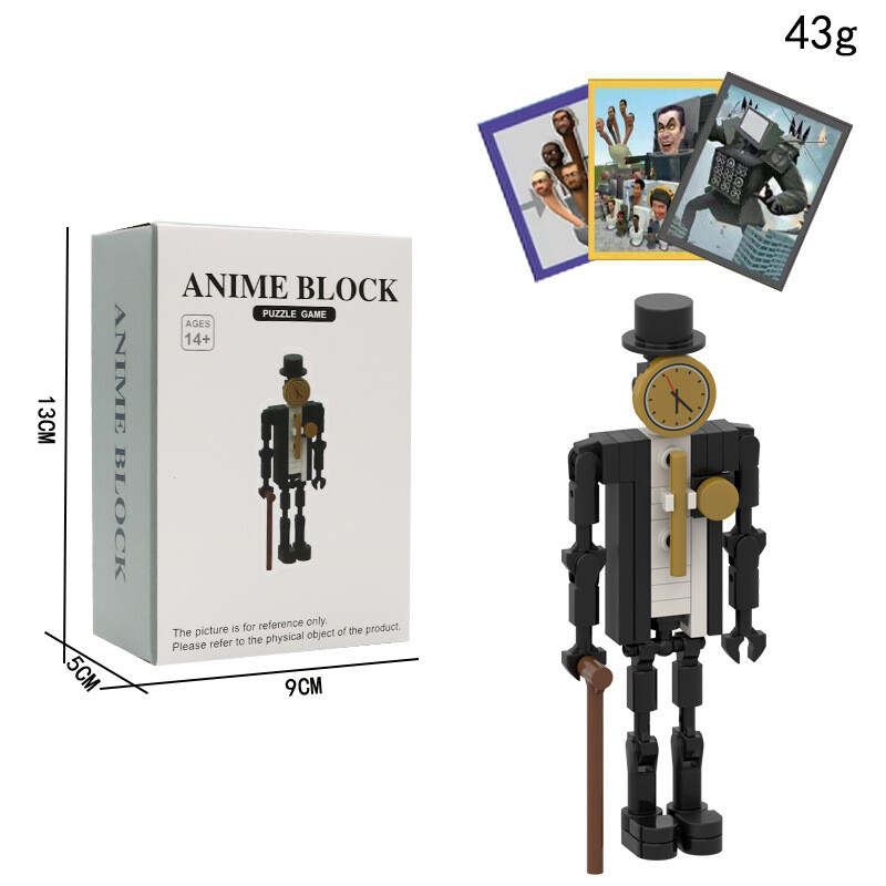 (Style F) Skibidi Building Block Toy Toilet Fun Stuff Building Blocks Kits for Kids Skibidi Toy ...