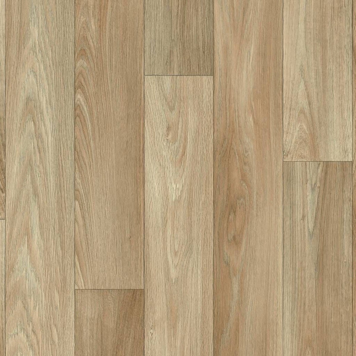 (Beige, 2m(6'6") X 4m(13'1")-8m²) Wood Effect Lino Flooring Sheet Vinyl ...