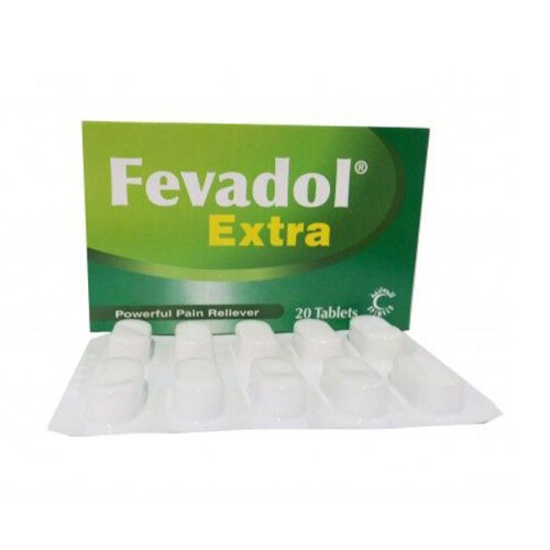 Fevadol Extra Tablets 20's, Relief Pain, Such As Headache, Migraine ...