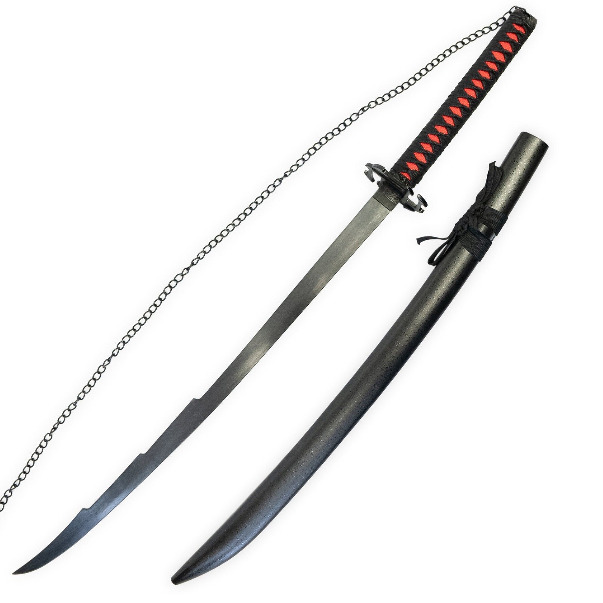 Bleach Heaven Chain Slaying Moon Katana Metal Sword Of Ichigo Kurosaki ...
