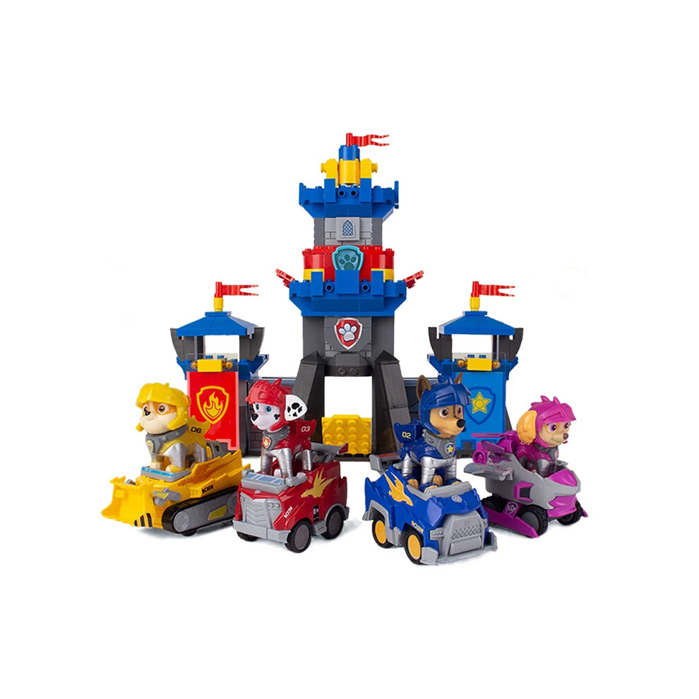 Paw Patrol Lookout Tower Building Blocks with Pull-Back Car - Command ...