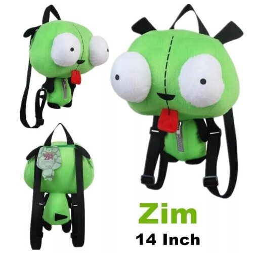 HOT Plush Toys Alien Invader Zim 3D Eyes Robot Gir Stuffed Backpack ...