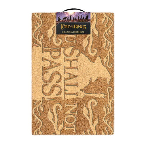 The Lord Of The Rings You Shall Not Pass Embossed Door Mat on OnBuy
