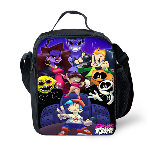 (Style G) Friday Night Funkin Fnf Lunch Bags Thermal School Handbag For ...