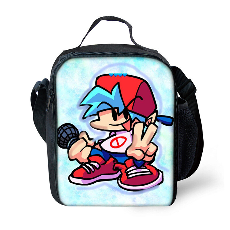 (Style D) Friday Night Funkin Fnf Lunch Bags Thermal School Handbag For ...