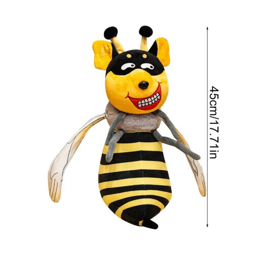 Bee Dog Plush Doll Funny Huggable Toy Cute Plushies Soft Doll ...