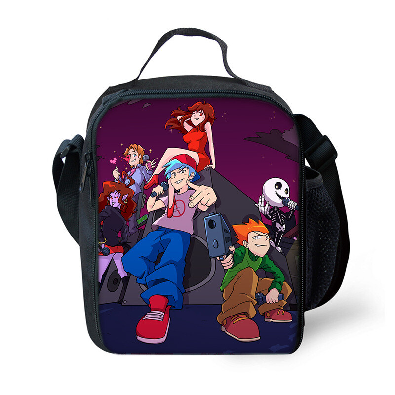 (Style N) Friday Night Funkin Fnf Lunch Bags Thermal School Handbag For ...