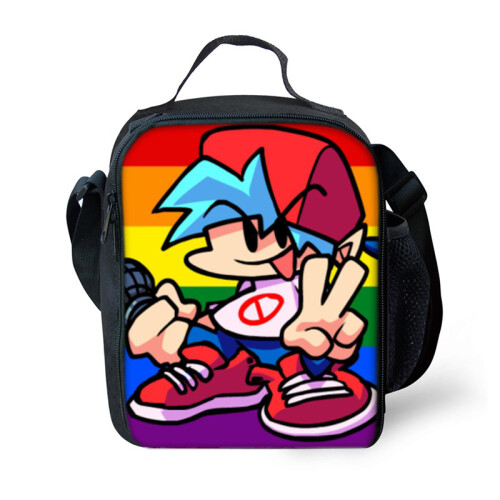 (Style I) Friday Night Funkin Fnf Lunch Bags Thermal School Handbag For ...
