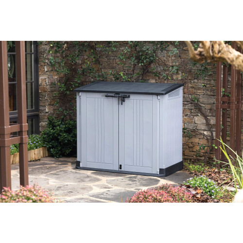 Keter Store It Out Nova Outdoor Garden Furniture Storage Shed Light ...