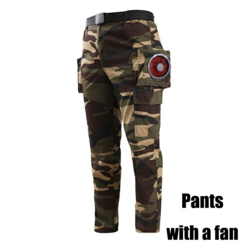 Fan Pants Fishing Camping Ride Climbing Hiking Sports Fan Suit Air ...