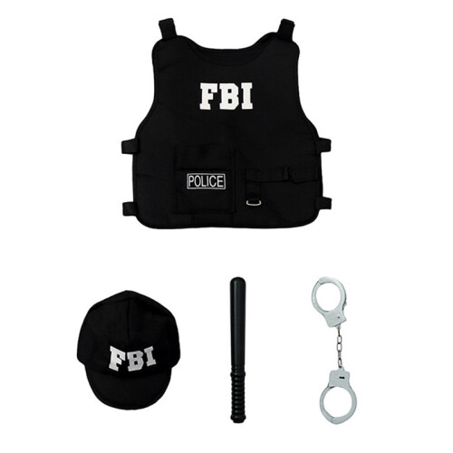 (L (125-135cm)) America FBI Agent Costumes Set Accessories for Kids ...