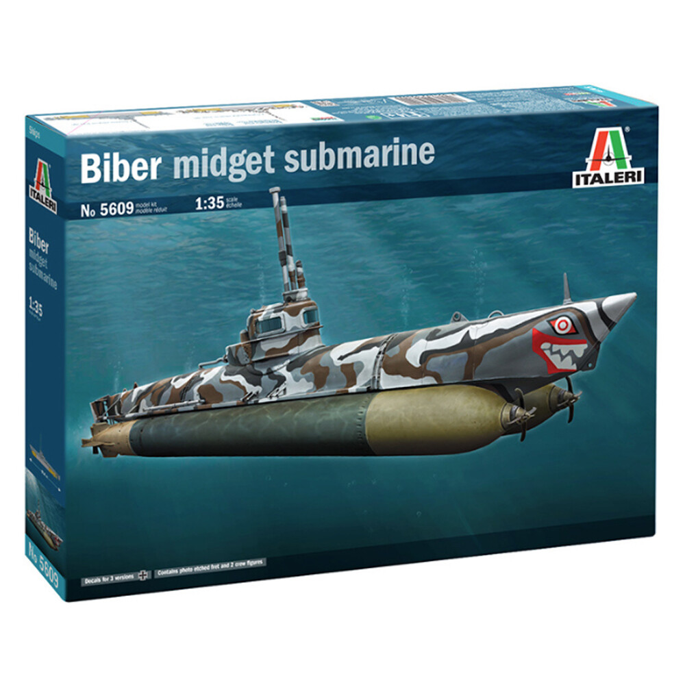 Italeri 5609 U-Boat Biber Midget Submarine 1:35 Model Kit on OnBuy