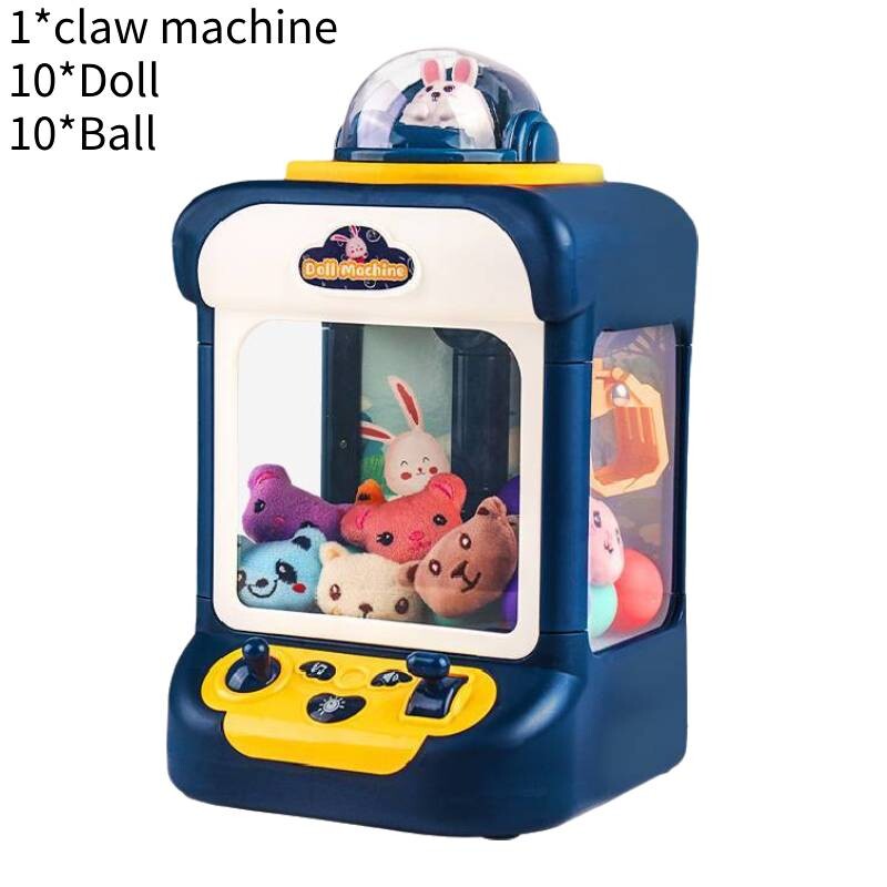 (Blue) Minor Electric Claw Machine With Dolls Eggs Blue Pink With ...