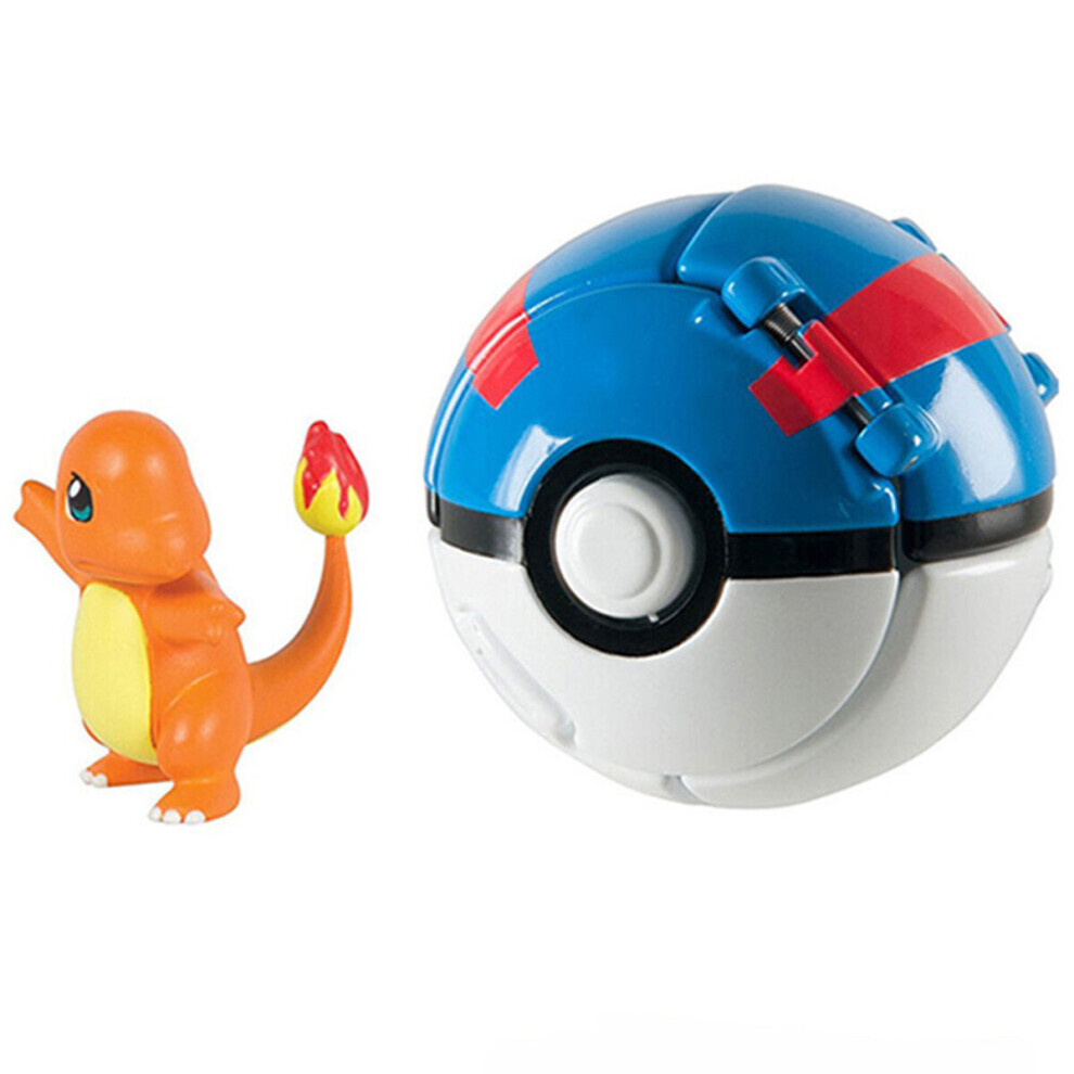 (Charmander & Great Ball) Pokemon Ball POP Throw Poke Balls Pikachu ...