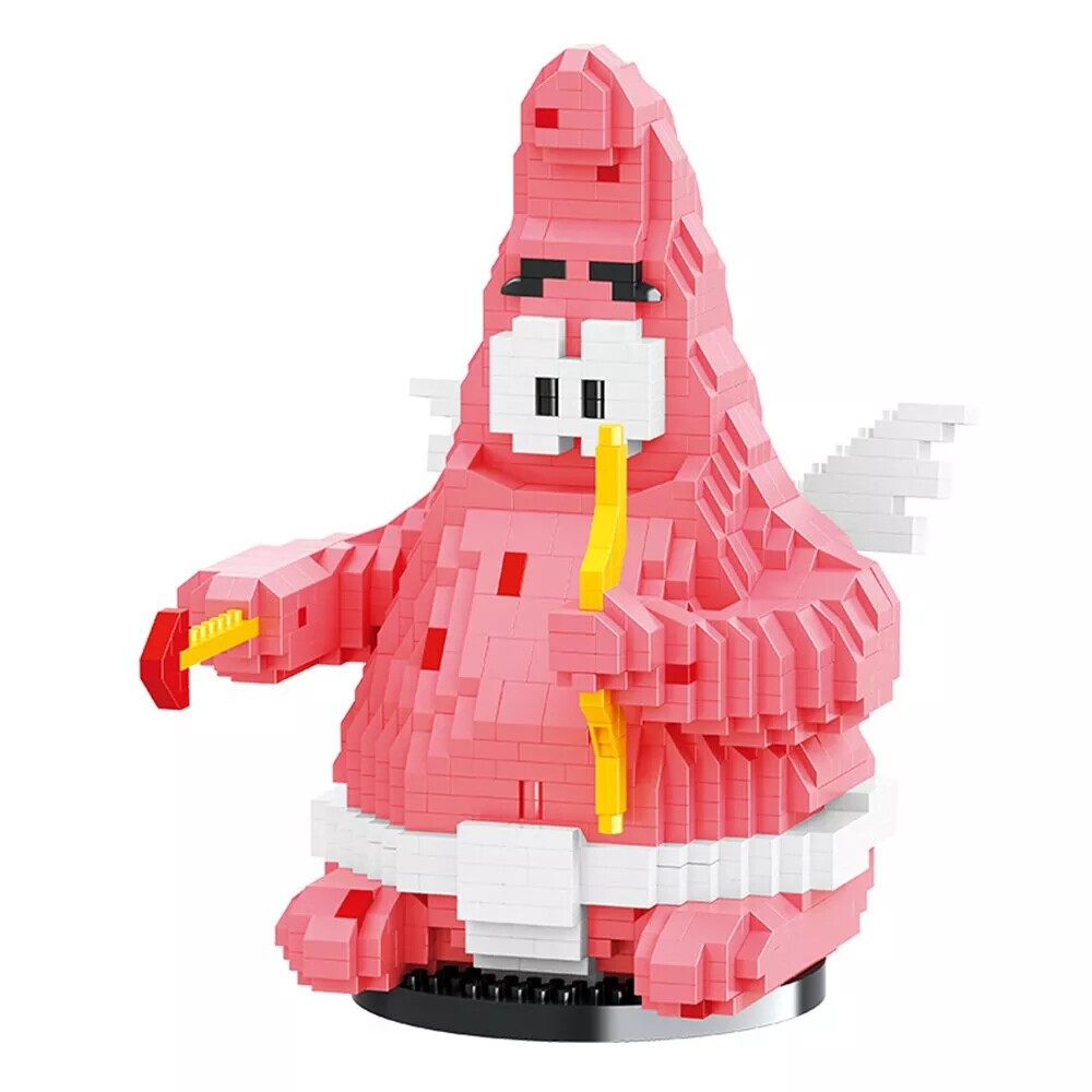 (B) Spongebob Squarepants Building Blocks Gary the Snail Patrick Star ...