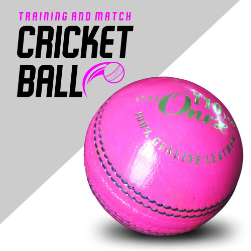 (Pink ) Cricket Balls Sports 5.5oz Practicing Hard Ball Match Leather ...
