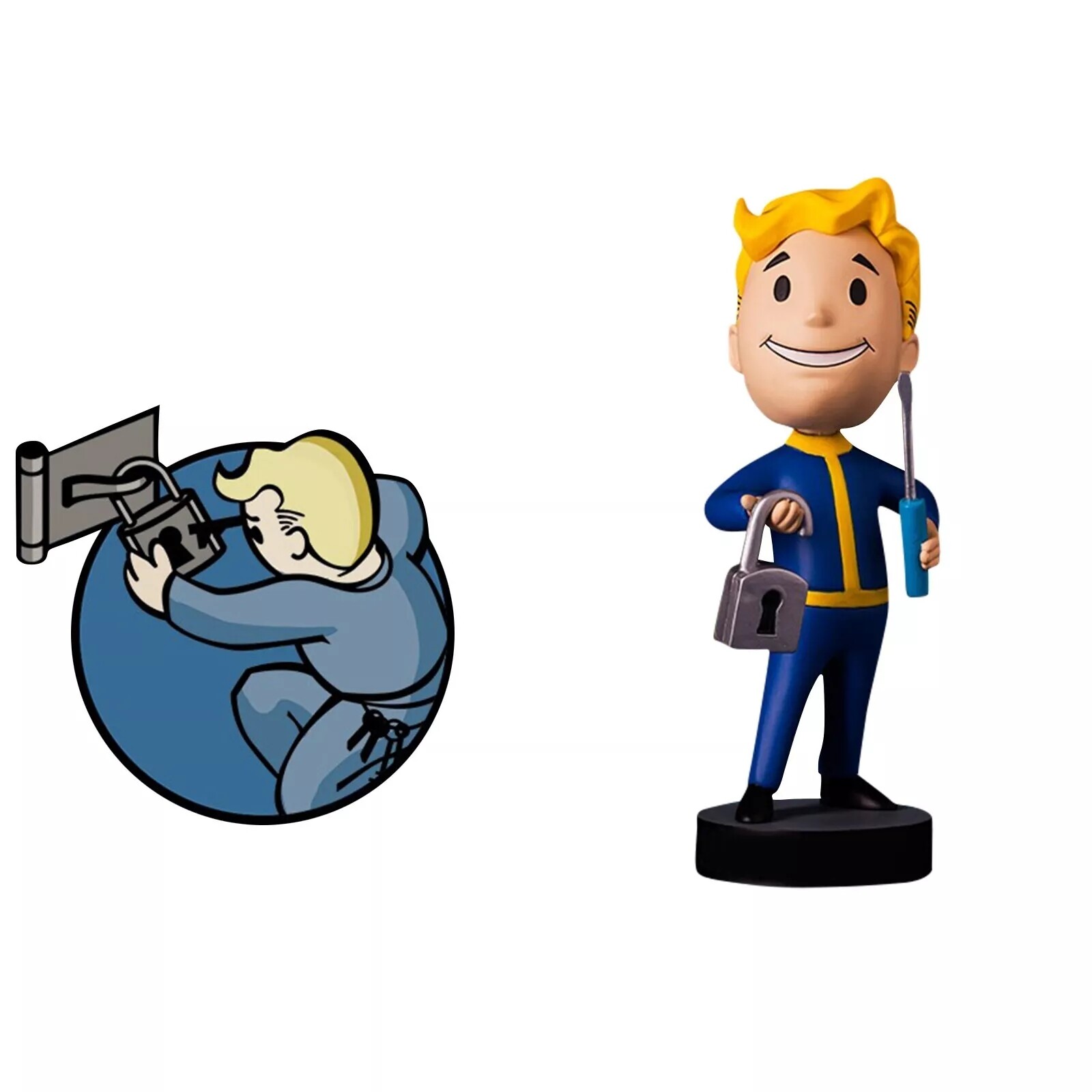 (01) Fallout 4 Vault Boy Bobblehead Gaming Anime Figures Toys Series ...