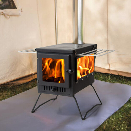 DWD® "Kielder"Camping Stove Outdoor Portable Wood Log Burner Stov Hob ...