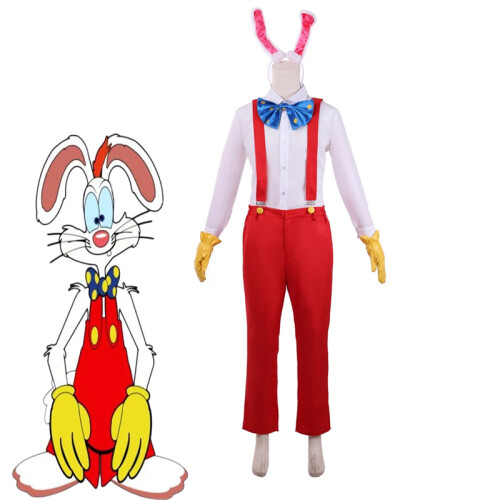 (XL) Who Framed Roger Rabbit Cosplay Strap Trouser Suit on OnBuy
