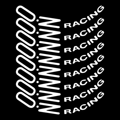 (Silver SET) 8pcs OZ Racing Car Wheel Sticker for OZ Rally Racing ...