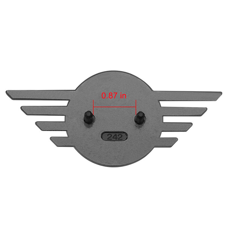 (Black Gray) Car Rear Emblem For MINI Logo Sticker MINI Hood Sticker Trunk Sticker on OnBuy