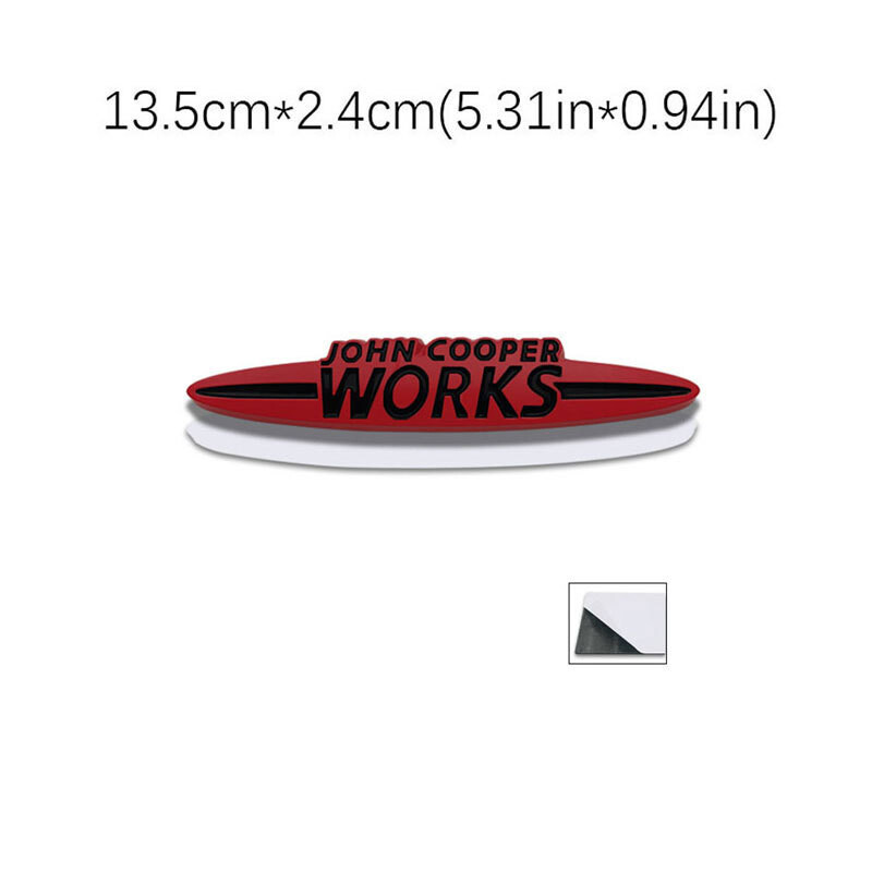 (Red 2) original letter car sticker for MINI JCW modified body front ...