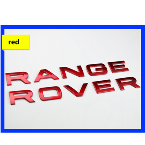 (red) Letters Emblem for RANGE ROVER VELAR SV Autobiography Ultimate ...