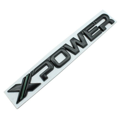 (XPOWER Black Green) 3D Metal Black Logo X XPOWER Emblem Car Fender ...