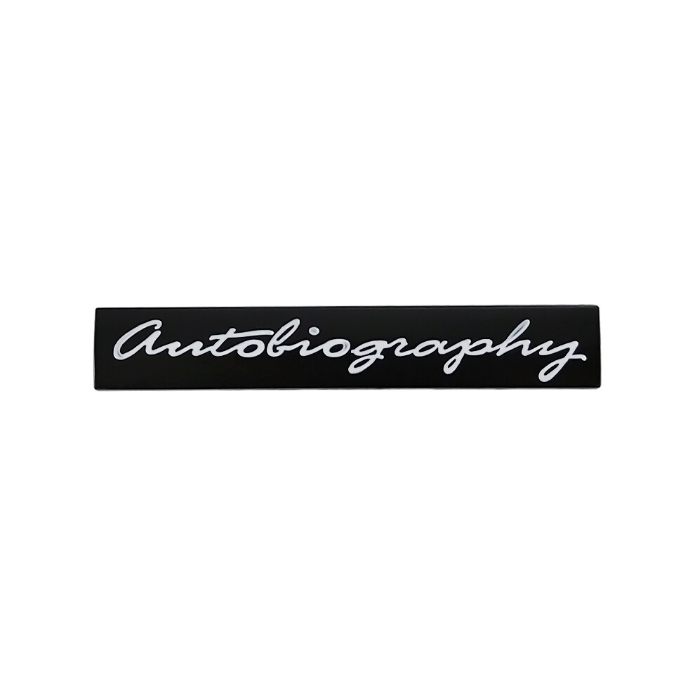 (Auto Black White) 3d Metal Car Logo Supercharged Autobiography Badge ...