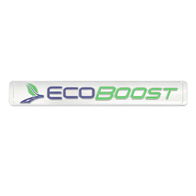 (Silver Green) 3d Metal EcoBoost Logo Car Fender Emblem Trunk Badge For ...