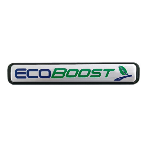 (Black) 3d Metal EcoBoost Logo Car Emblem Badge For Ford Fiesta Focus ...