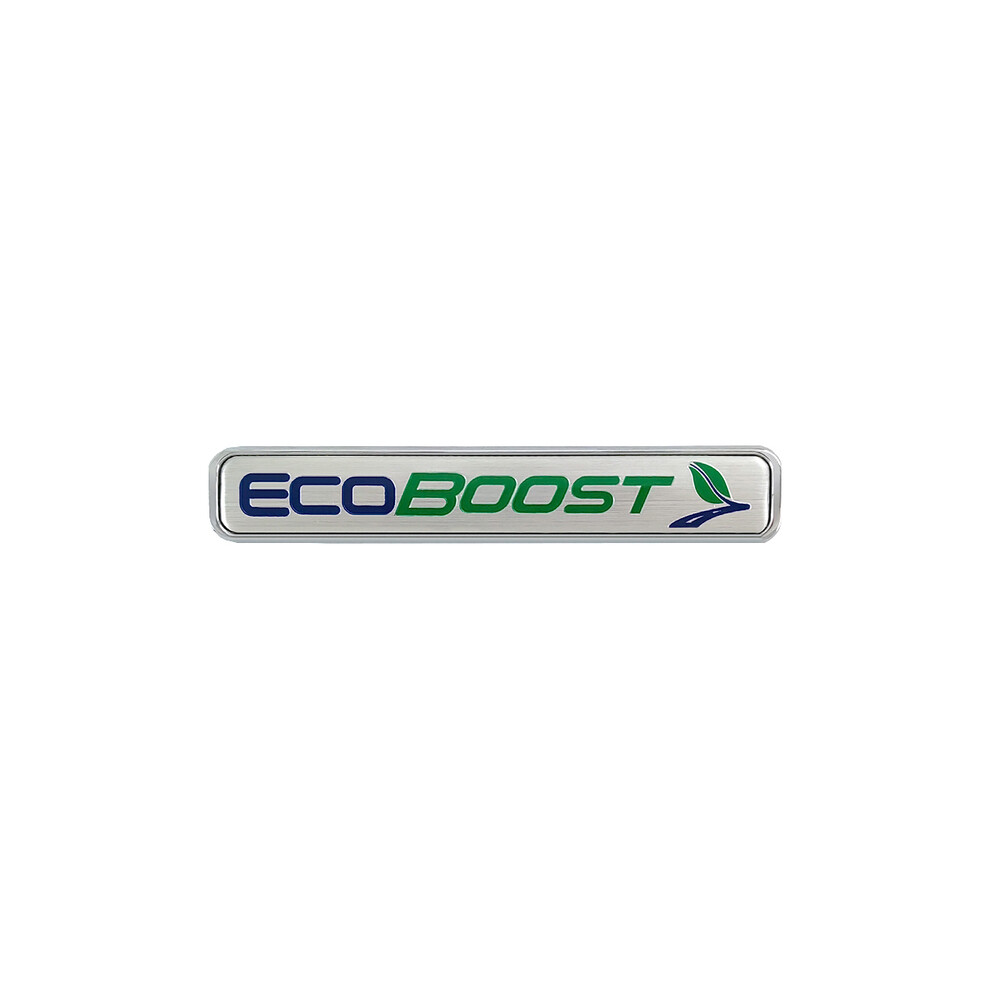 (Silver) 3d Metal EcoBoost Logo Car Emblem Badge For Ford Fiesta Focus ...
