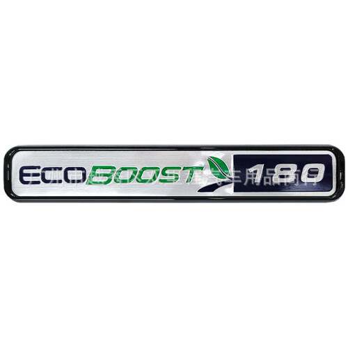 (180 Black) 3d Metal EcoBoost Logo Car Emblem Badge For Ford Fiesta ...