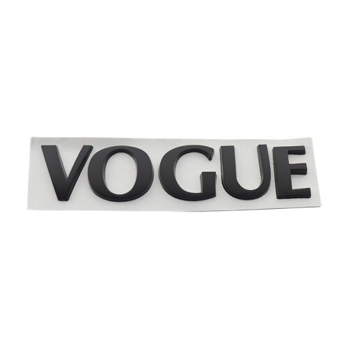 (black) 3D Premium ABS VOGUE car Hood Fender trunk Bonnet Nameplate ...