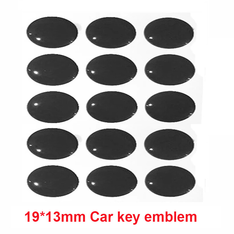 Oval shape 19*13mm epoxy car key emblem for Xhorse VVDI remote logo ...