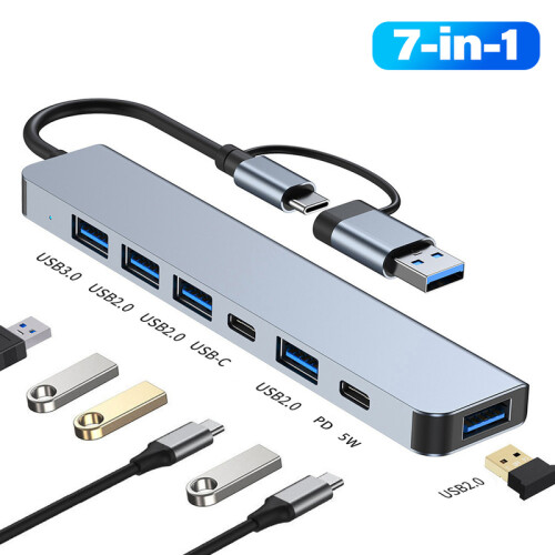 (7-in-1 A) 8 in 1 usb hub 3.1 docking station external graphics card ...