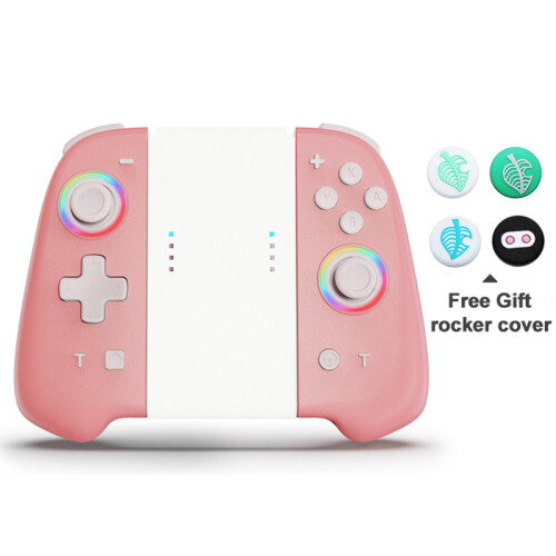 (Pink) Joypad Game Controller Wireless (L/R) For Nintendo Switch / OLED Lite Gamepad Joysticks ...