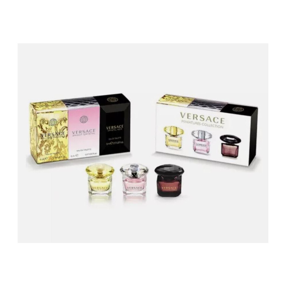 Versace Womens Miniature Trio Collection Perfume Gift Set 5ml on OnBuy