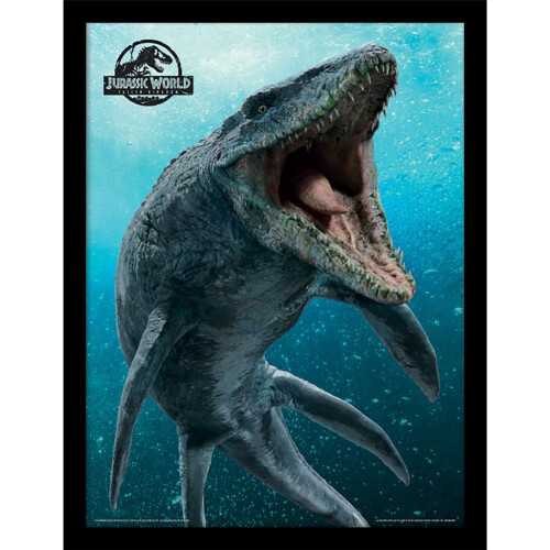 Jurassic World Fallen Kingdom (Mosasaurus) Framed 30 x 40cm Print on OnBuy