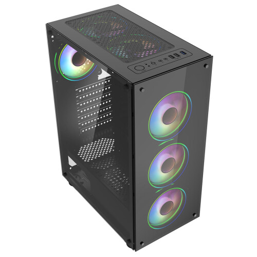 ASC TECHNOLOGY Gaming PC AMD Ryzen 5 5600G With Radeon Graphics, 8GB ...