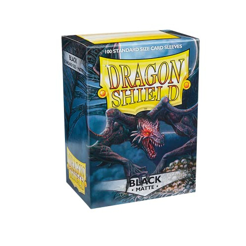 Dragon Shield 11002 Matte Standard Size Sleeves 100pk-Black on OnBuy