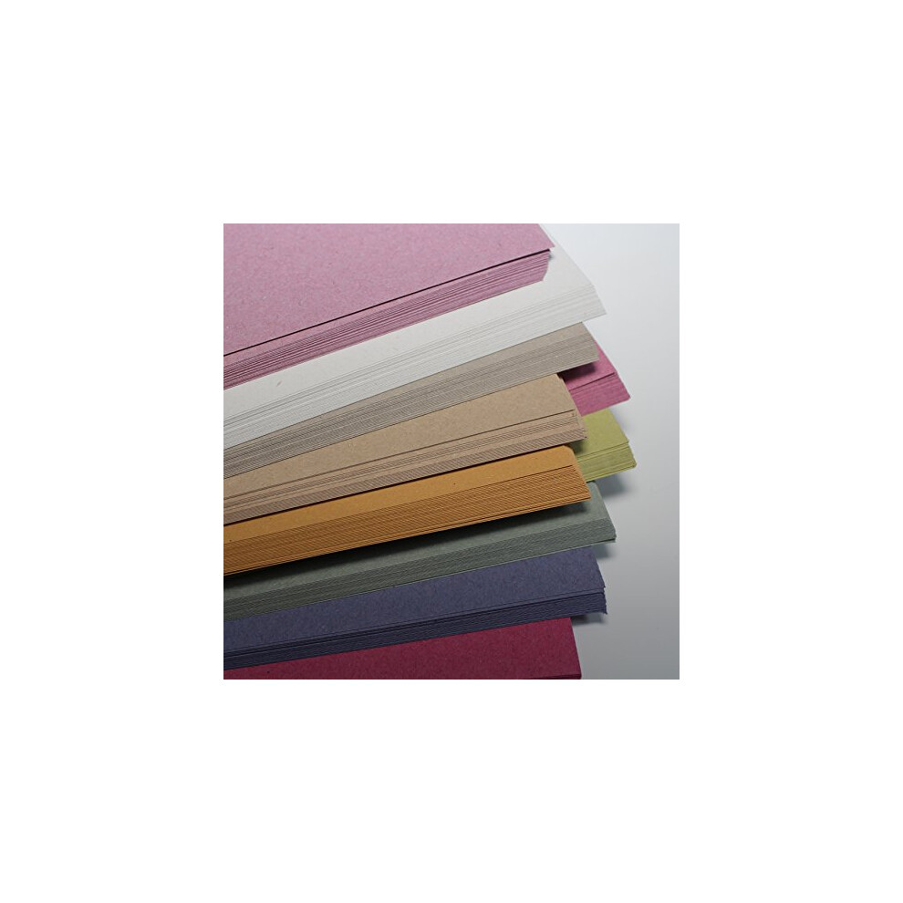 A2 Recycled Sugar Paper Pastel Colours 20 Large Sheets in 10 Assorted ...