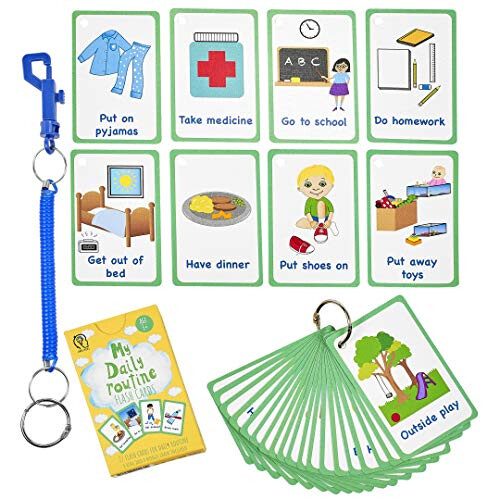 My Daily Routine Cards 27 PECS Flashcards for visual aid Special Ed ...