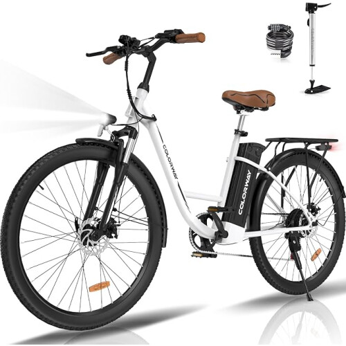 COLORWAY BK31 Electric Bike, 28 inch E Bike 250W Motor 36V15AH Battery ...