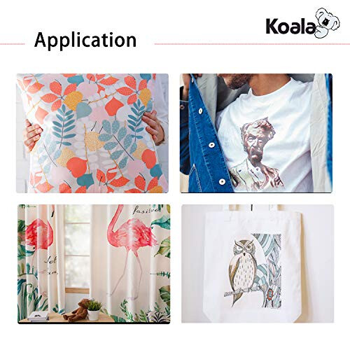 KOALA Premium Inkjet Iron On T Shirt Transfer Paper for White and Light ...